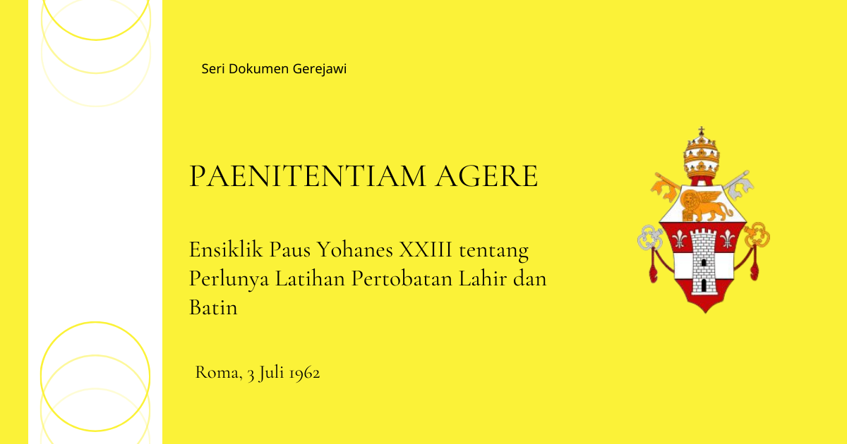 Paenitentiam Agere - Keuskupan Agung Semarang